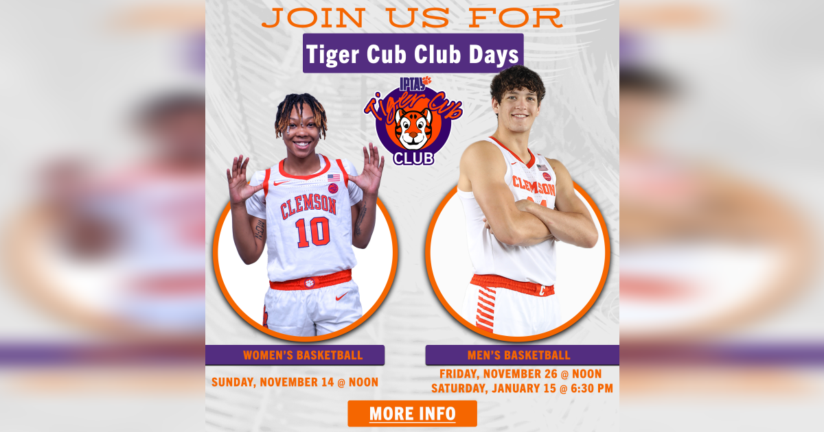 Tiger Cub Club Days at Men’s and Women’s Basketball – IPTAY