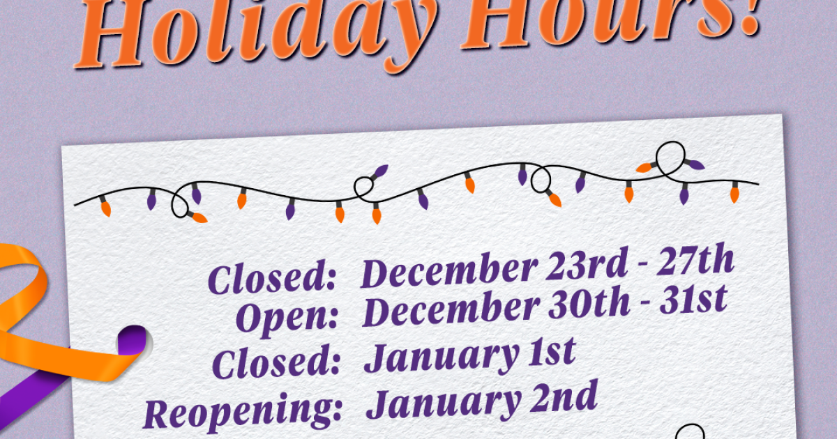 McCarter Family IPTAY Center Winter Holiday Hours – IPTAY